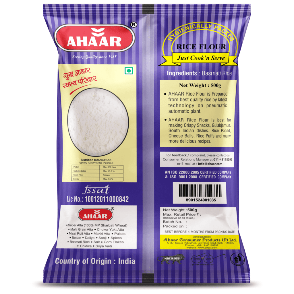 Ahaar Rice Flour Micro Refined – Ahaar