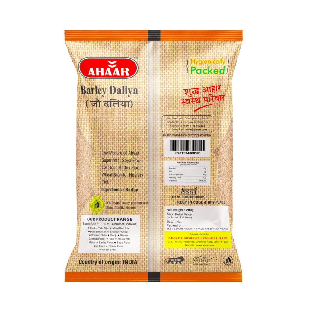 Ahaar Barley Daliya 200 g – Ahaar
